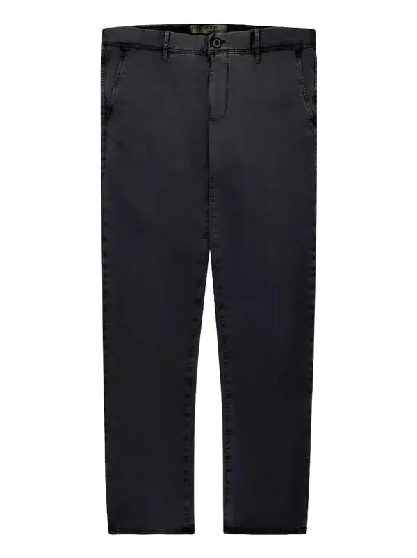 Incotex Gabardine Slim-fit Trousers - Black