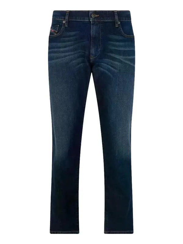 DIESEL® Faded Straight-leg Jeans - Blue