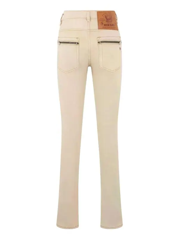 DIESEL® Skinny-cut Zip-pocket Jeans - Neutrals