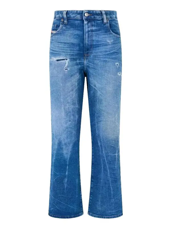 DIESEL® Distressed Flared-leg Jeans - Blue