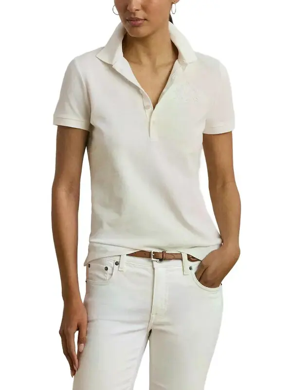 Ralph Lauren Embroidered Polo Shirt - Neutrals