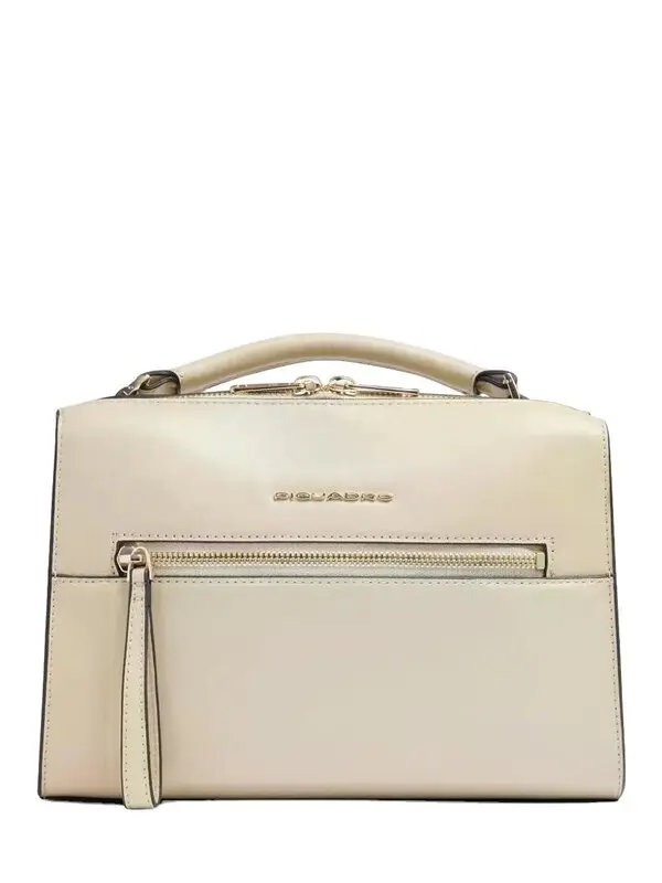 PIQUADRO Leather Ipad® Mini Bag - Neutrals