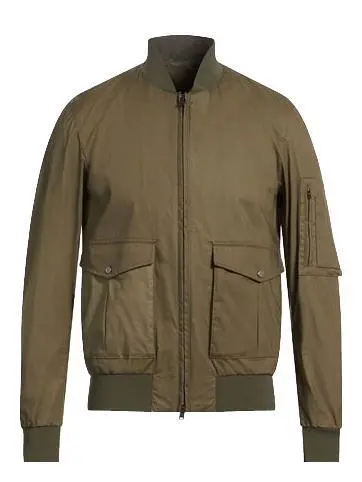 Herno Military Cotton & Elastane Bomber Jacket - Green