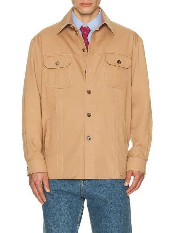 Valentino Garavani Vlogo Signature Jacket - Light Camel