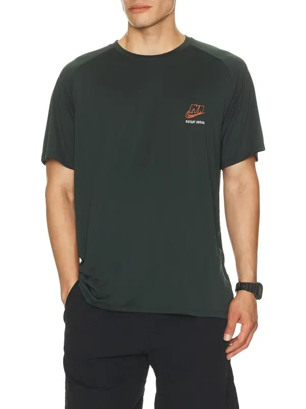 Nike Dri-fit Advanced Short-sleeve Running Top - Black Spruce