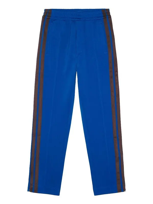 WALES BONNER X ADIDAS X Y-3 End Track Pants In Royal,chocolate - Focus Blue