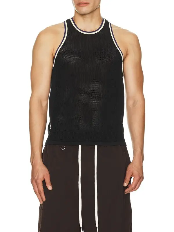 WALES BONNER X ADIDAS X Y-3 Knit Tank Top - Black
