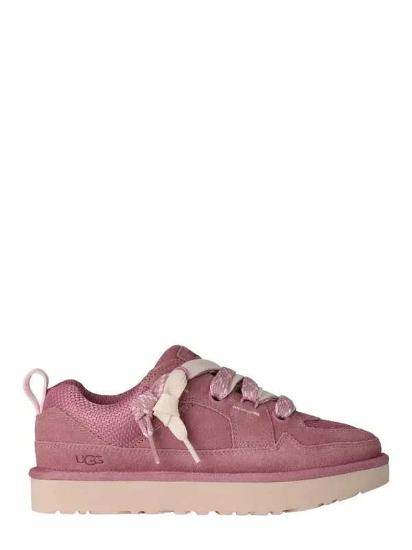 UGG Suede And Recycled Canvas Mesh Low Top Sneakers - Rosa