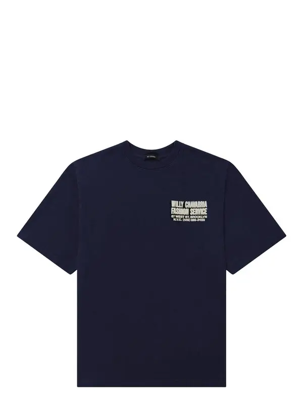 WILLY CHAVARRIA Printed Cotton T Shirt - Blue