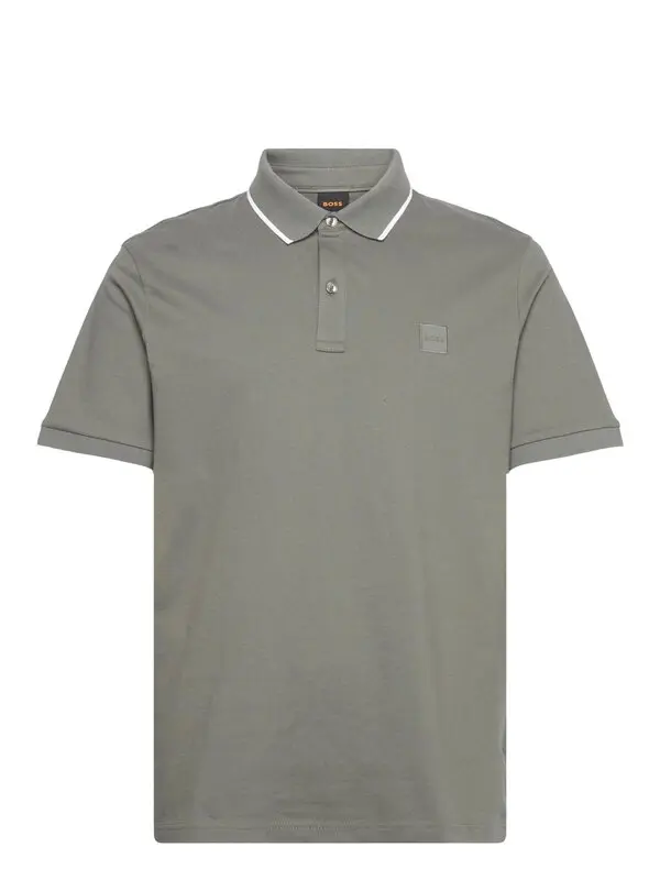 Hugo Boss Stretch Cotton Polo Shirt - Grey