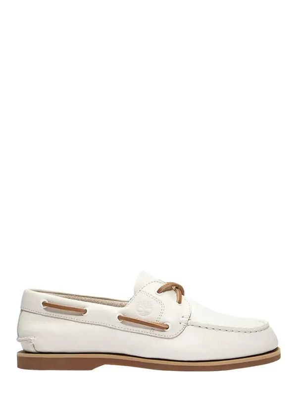 Timberland Classic Leather Boat Loafers - White