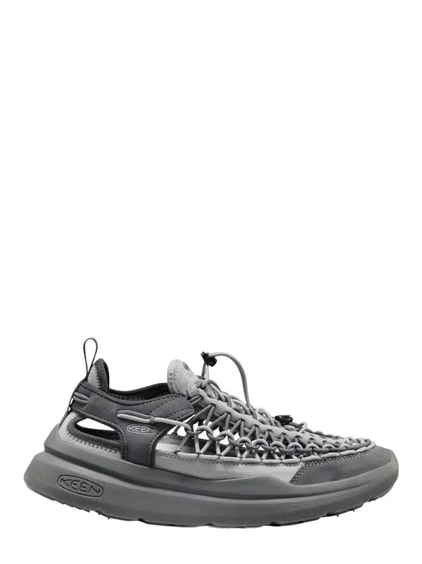 Keen Uneek Fabric Sandals With Woven Design And Quicklace Closure - Grey