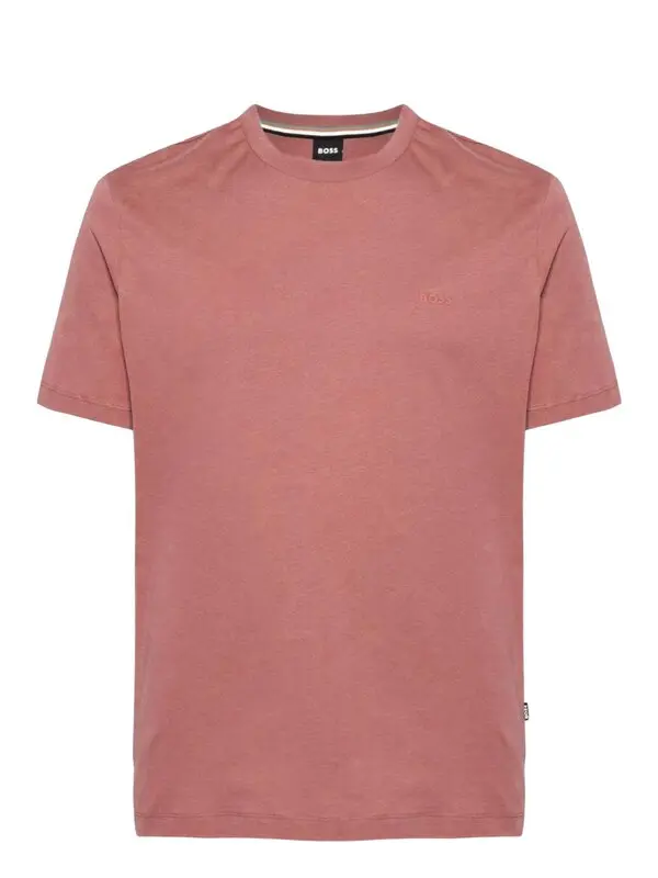 Hugo Boss Cotton T Shirt With Logo - Red