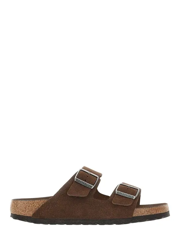BIRKENSTOCK Arizona Suede Sandals - Brown