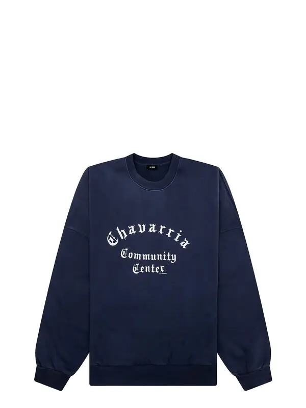 WILLY CHAVARRIA Cotton Sweatshirt With Logo - Blue