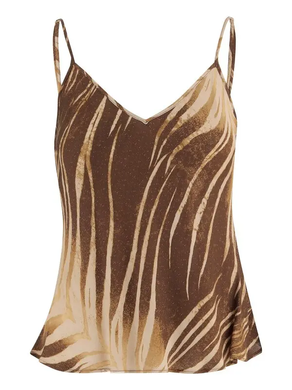 Just Cavalli Sleeveless Viscose Top - Red