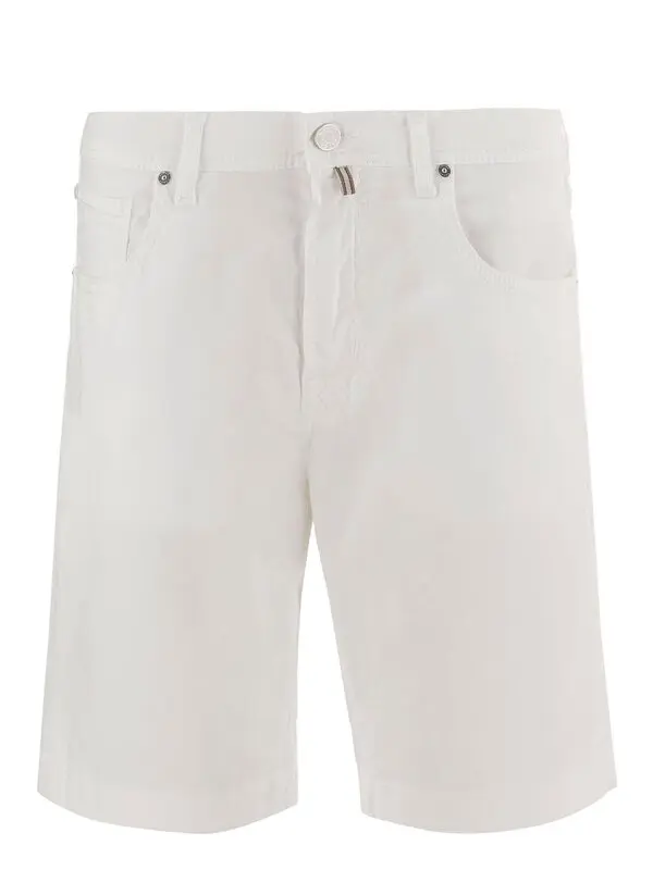 Jacob Cohen Stretch Cotton Shorts - White