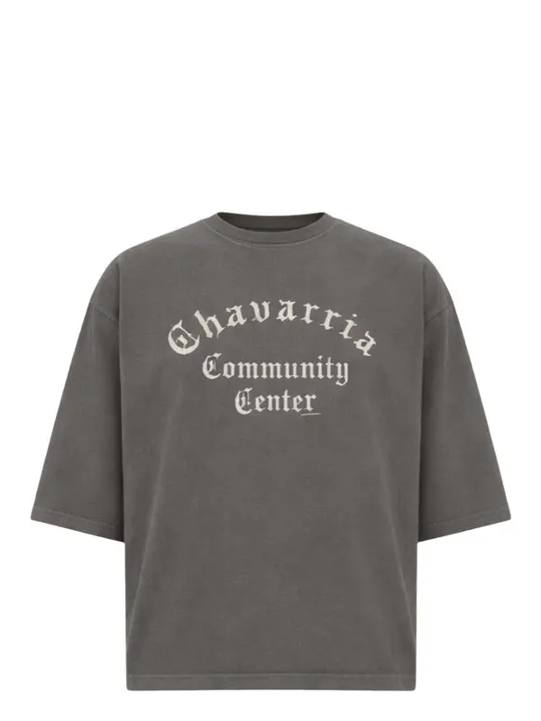 WILLY CHAVARRIA Cotton T Shirt With Logo - Grey
