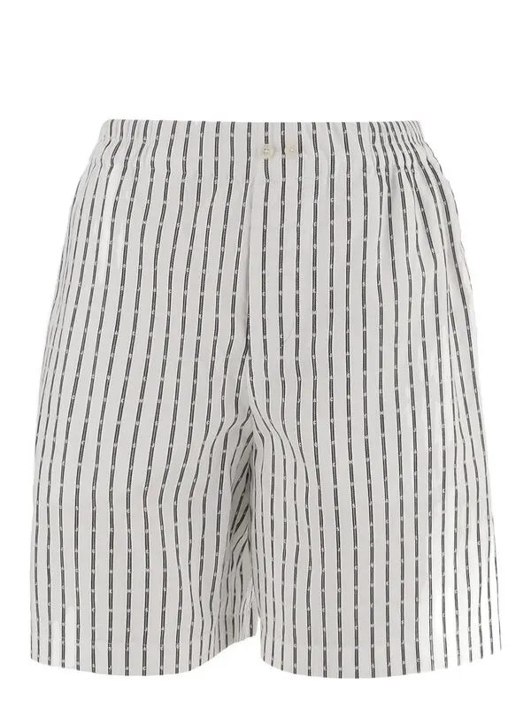 Jacquemus Cotton Shorts With Logo - Red