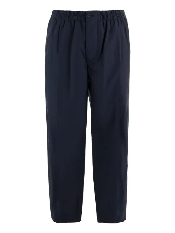 Giorgio Armani Cotton Trousers - Blue