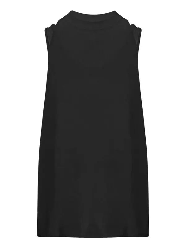 DARKPARK Cotton Tank Top With Fitted Liner - Black