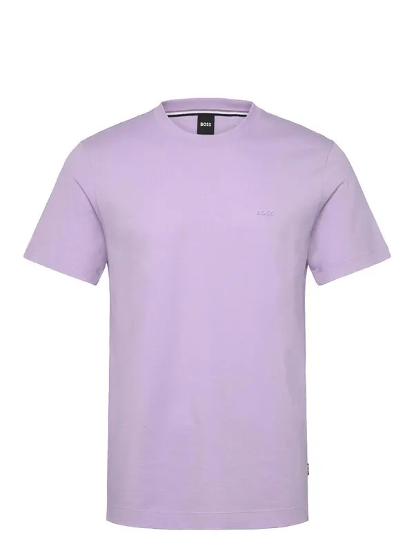 Hugo Boss Cotton T Shirt With Logo - Lilac
