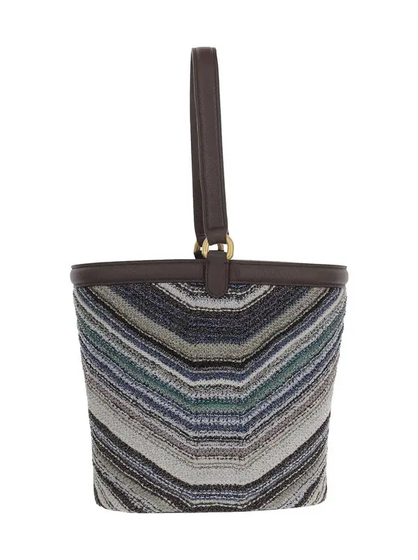 Missoni Multicolor Geometric Shoulder Bag - Red