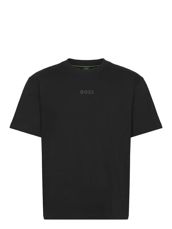 Hugo Boss Cotton T Shirt With Logo - Nero