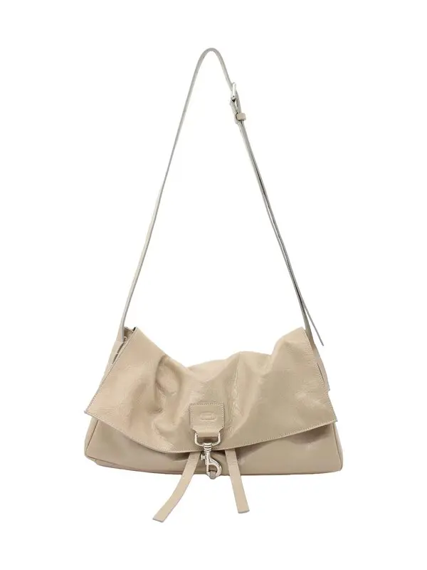 RADICA STUDIO La Bisaccia Bag In Hammered Nappa Leather - Beige