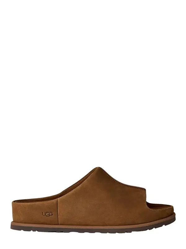 UGG Otzo Suede Slides With Logo Detail - Brown
