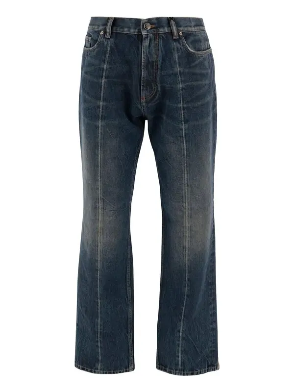 Versace Cotton Denim Jeans - Denim Scuro