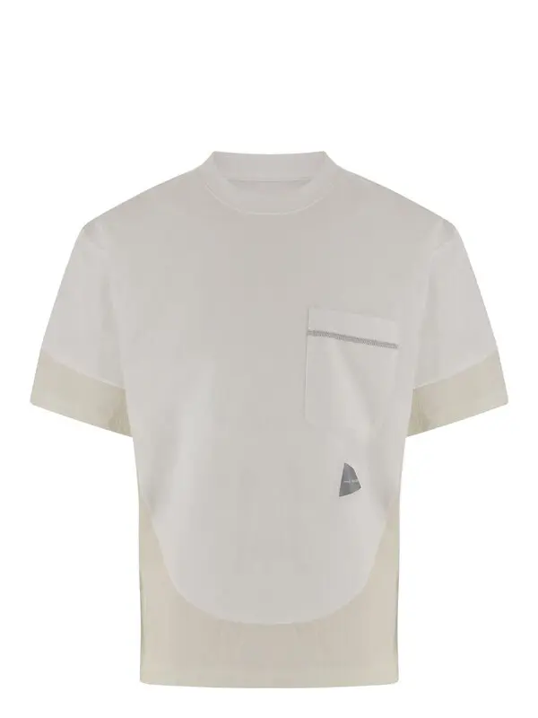 AND WANDER Cotton T Shirt With Print - White