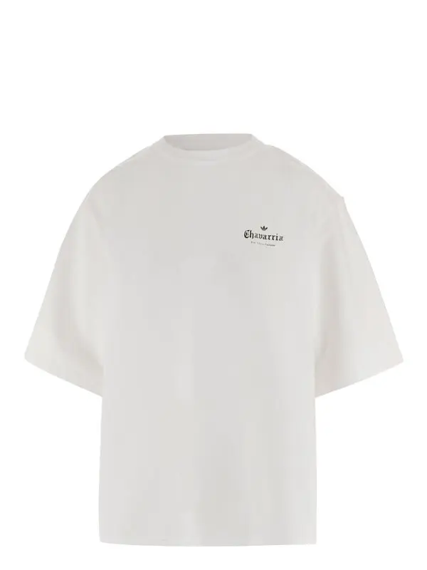 ADIDAS X WILLY CHAVARRIA Willy Chavarria X Adidas Cotton T Shirt With Logo - Bianco