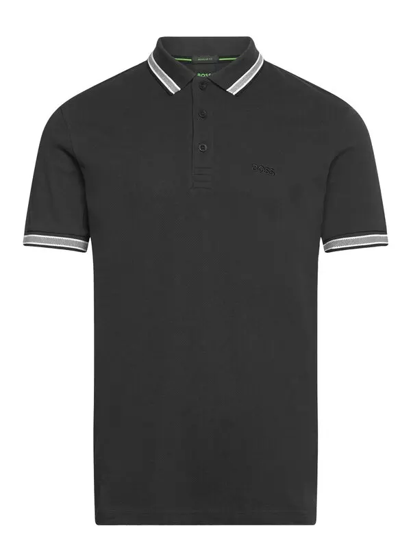 Hugo Boss Cotton Piqué Polo Shirt With Logo - Grey