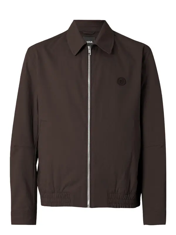 Hugo Boss Stretch Cotton Jacket - Marrone Scuro