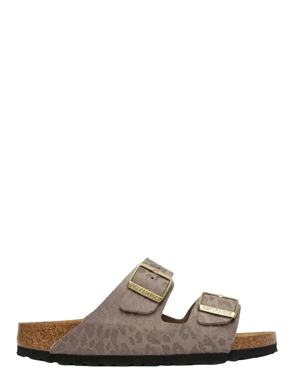 BIRKENSTOCK Arizona Leopard Print Sandals - Beige