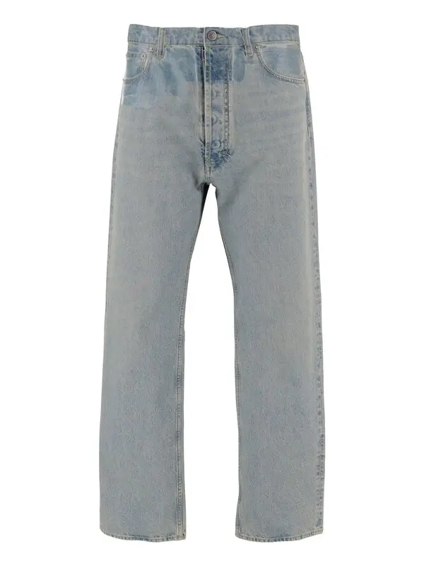 MAISON MARGIELA Cotton Jeans With Paint-splatter Detail - Denim