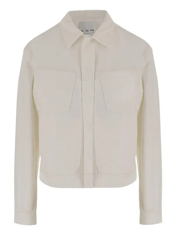SA SU PHI Cotton Jacket - Ivory