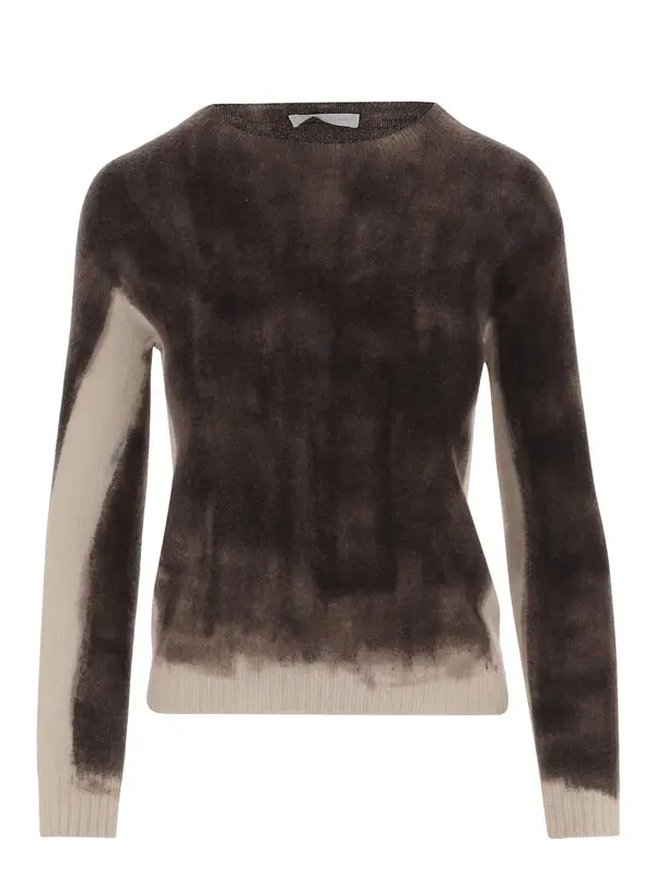 OLIVER LATTUGHI Cashmere Sweater With Gradient Effect - Brown