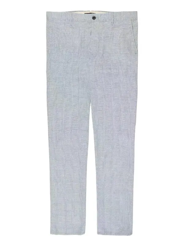 SLOWEAR Prince Of Wales Check Tailored Trousers - Blue