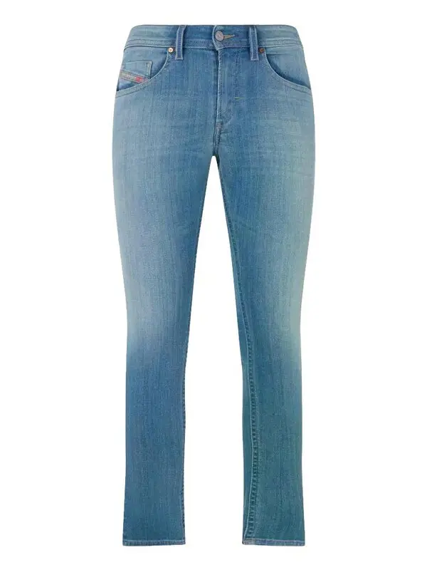 DIESEL® Faded Straight-leg Jeans - Blue