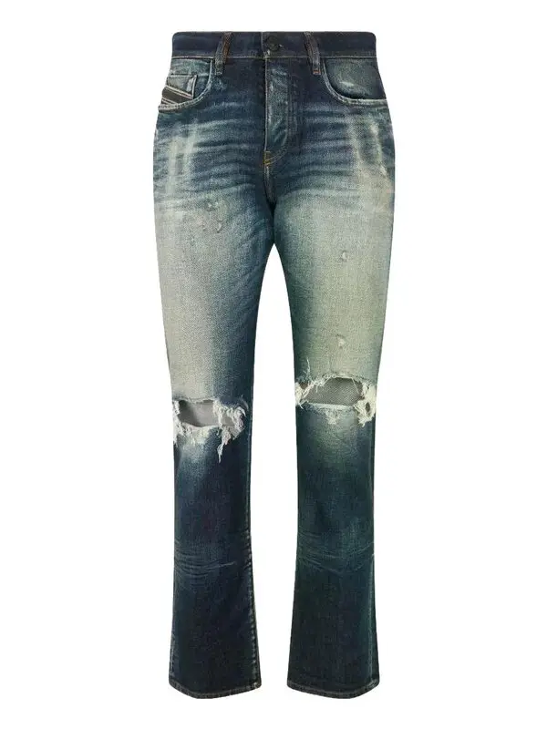 DIESEL® Distressed Faded Jeans - Blue