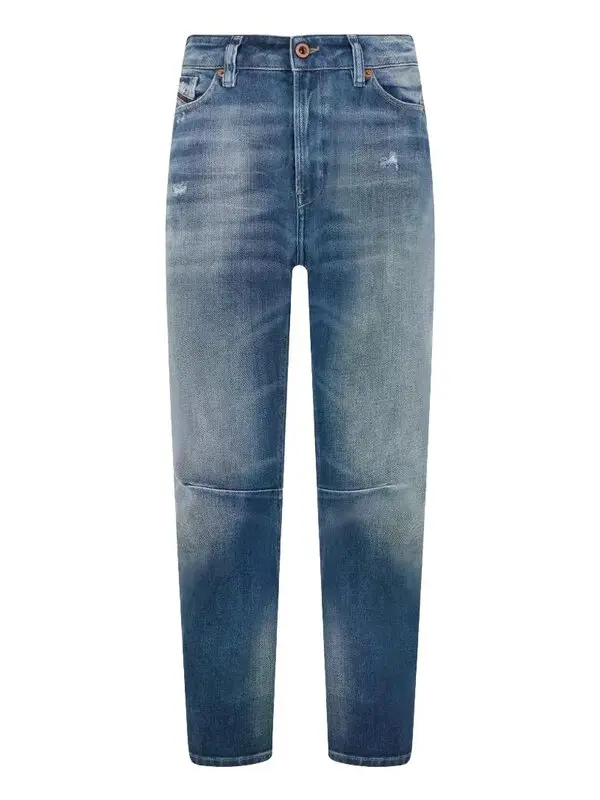 DIESEL® Faded Straight-leg Jeans - Blue