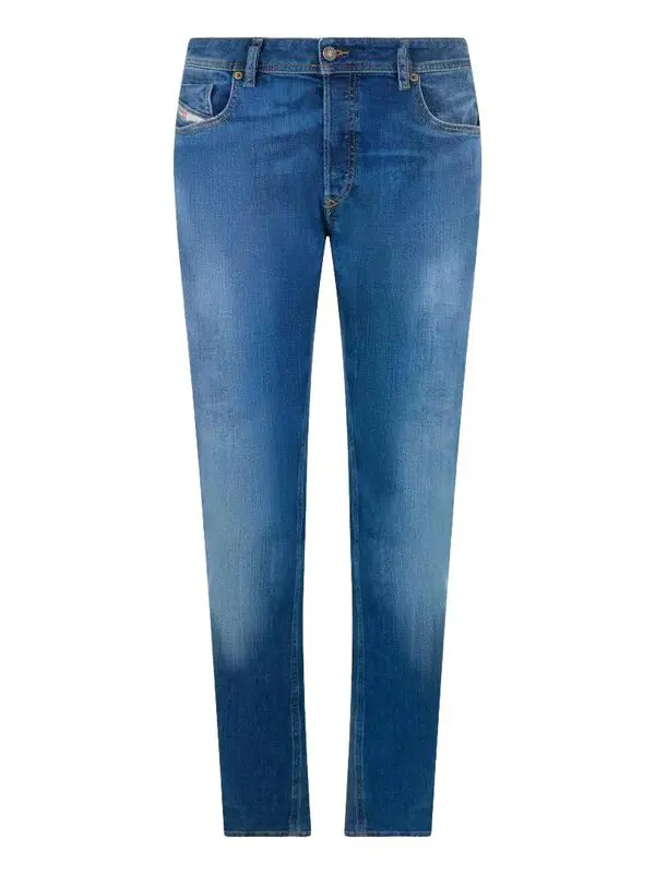 DIESEL® Faded Effect Straight-cut Jeans - Blue