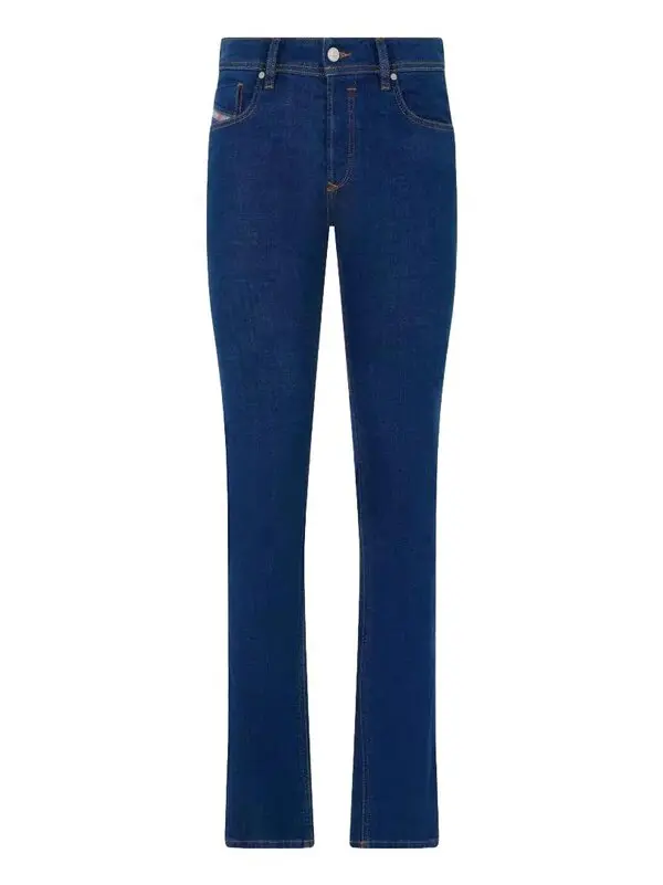 DIESEL® Straight-fit Jeans With Contrast Topstitching - Blue