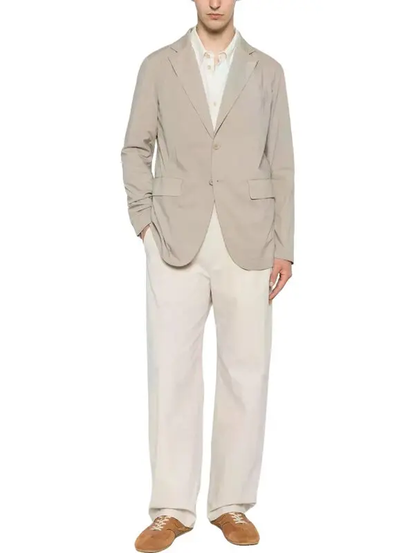 Aspesi Notch-lapel Single-breasted Blazer - Neutrals