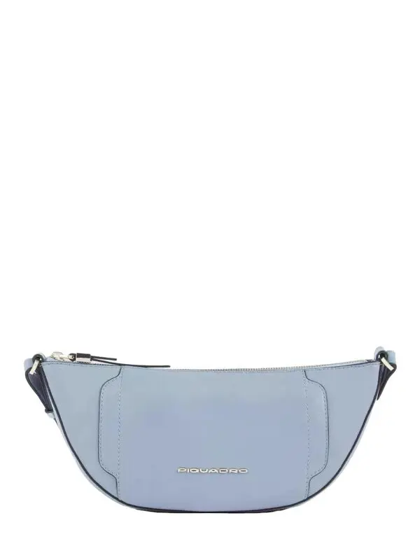 PIQUADRO Grained Leather Belt Bag - Blue