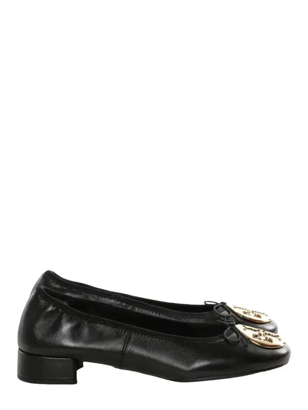 Tory Burch Reva Logo Plaque Pumps - Black