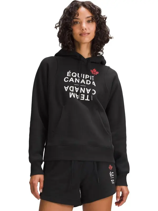 Lululemon Team Canada Relaxed-fit Fleece Hoodie - Black
