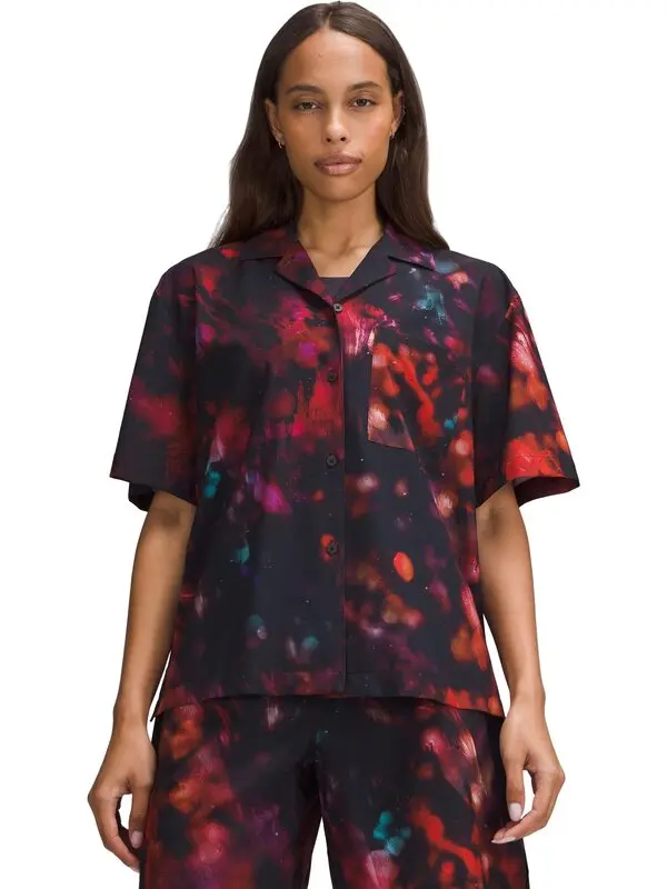Lululemon Team Canada Button-down Shirt - Guiding Bright Light Mini Multi